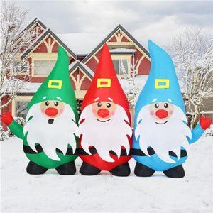Holiday | 75 Ft Christmas Inflatable Outdoor Decor Three Midgets ...